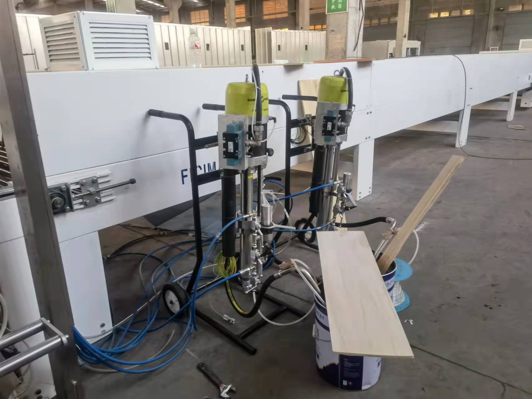 Water Base Paint Spraying & Drying Line